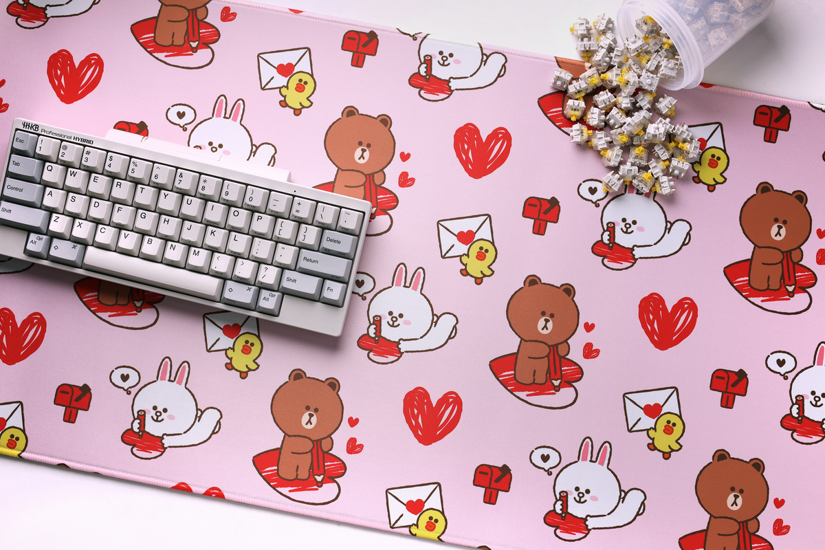 LINE FRIENDS Love Letter Deskmat – Mino Keys